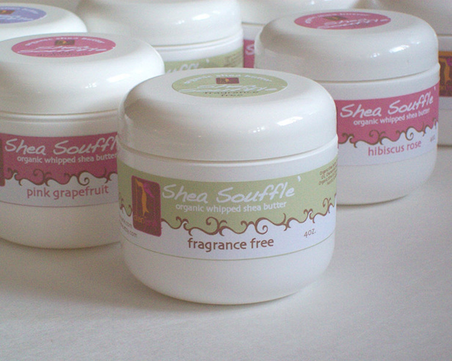Body Butter Fragrance Free Organic Shea Butter, Shea Souffle' Whipped ...