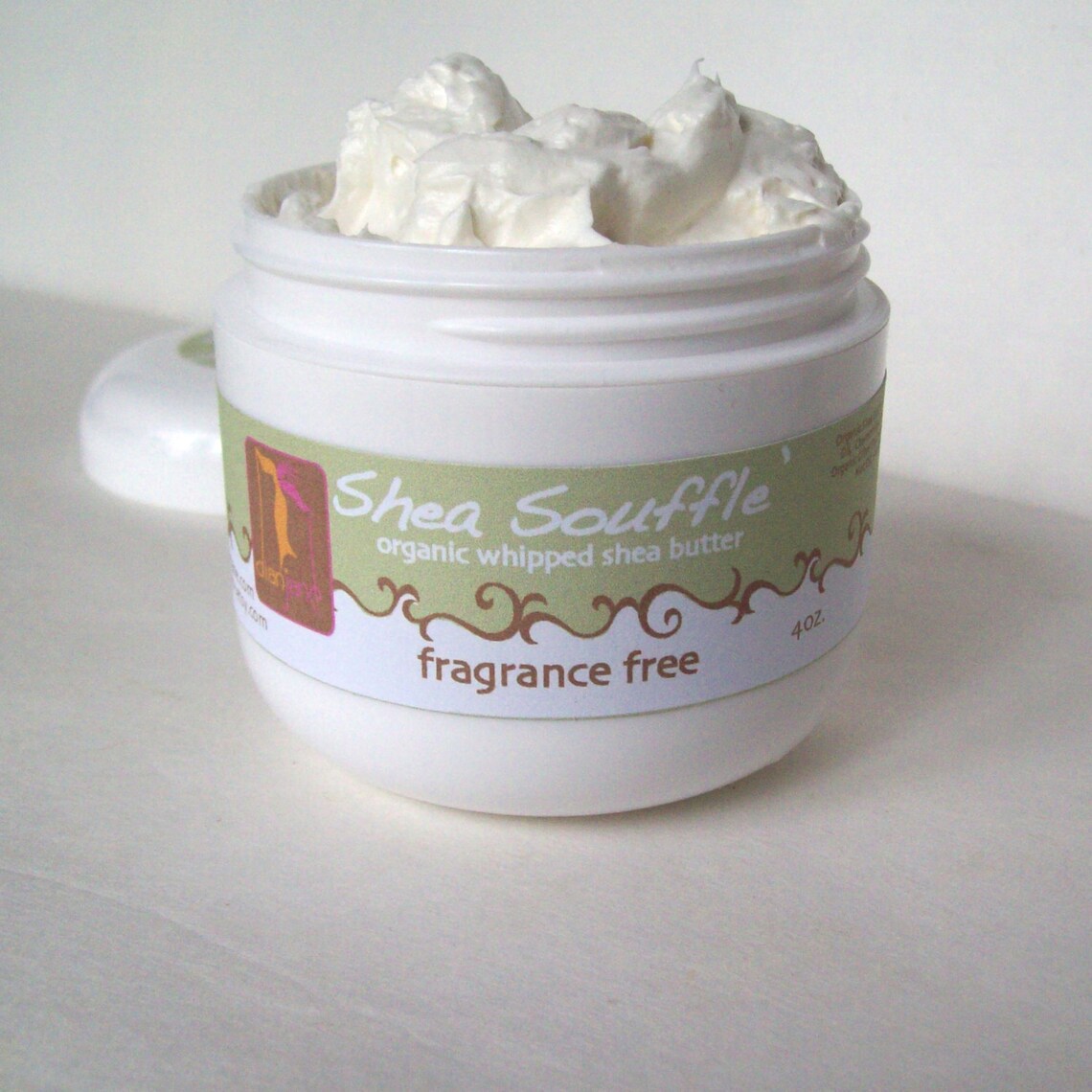 Body Butter Fragrance Free Organic Shea Butter, Shea Souffle' Whipped ...