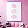 Blue Art Prints, Kiss Lips Wall Art, Trendy Wall Art, Lips Print ...
