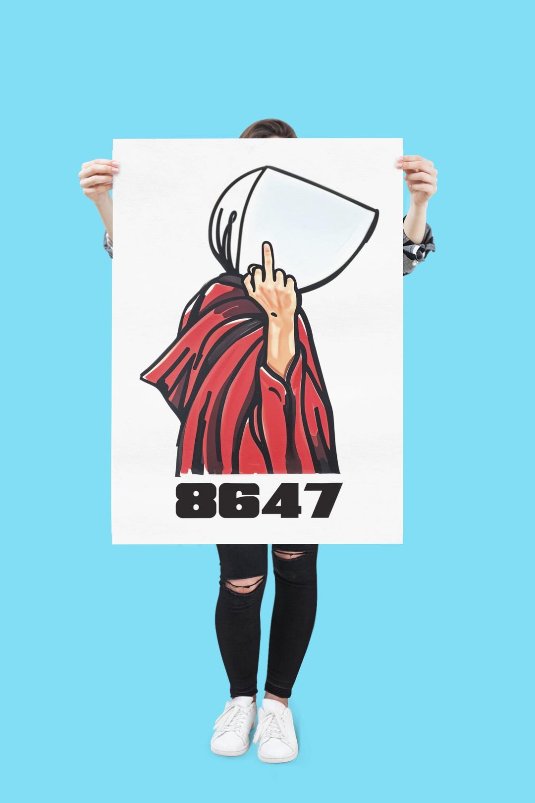 Handmaids 8647 Foam Board or DIY Poster, Protest Sign, Anti Trump ...