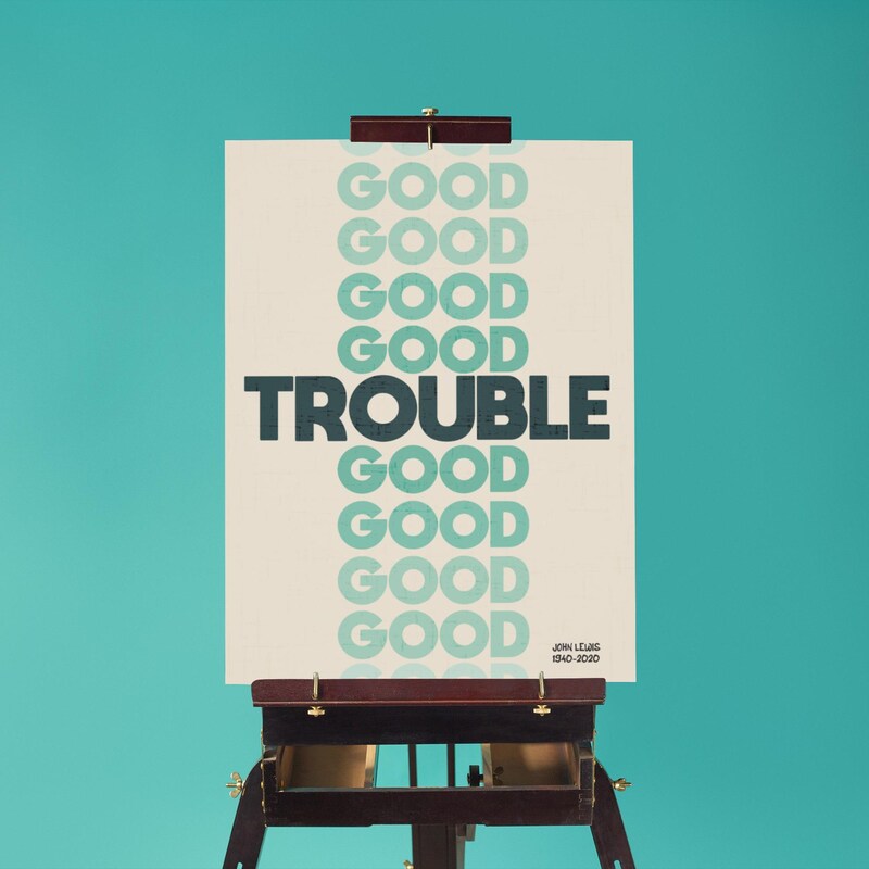 Good Trouble Sign - Etsy