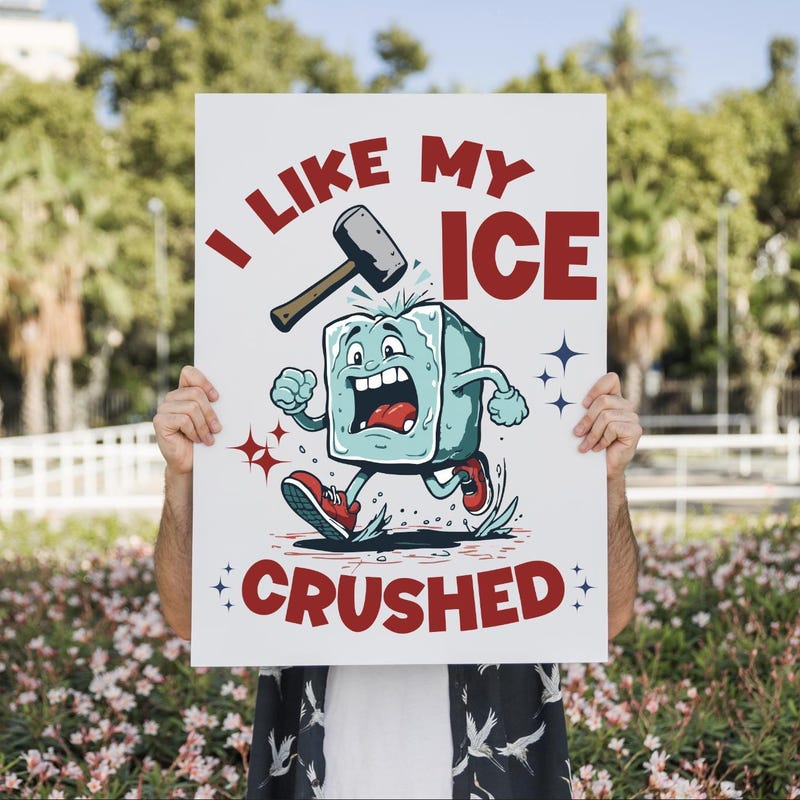 Anti Ice Posters Funny - Etsy