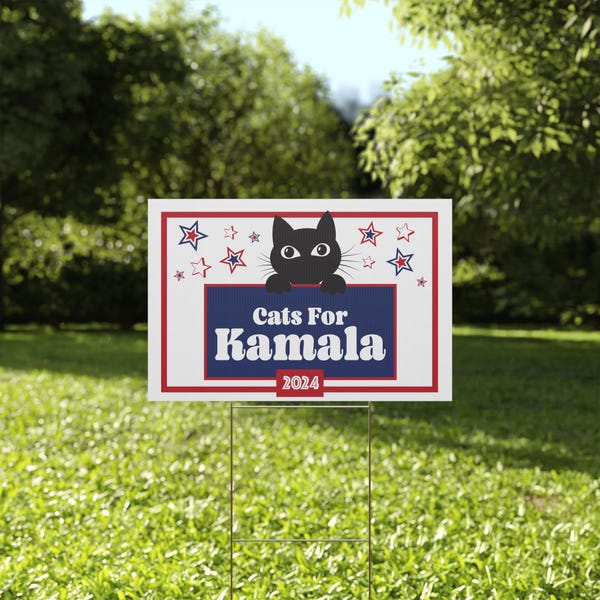 Kamala Sign Cats - Etsy