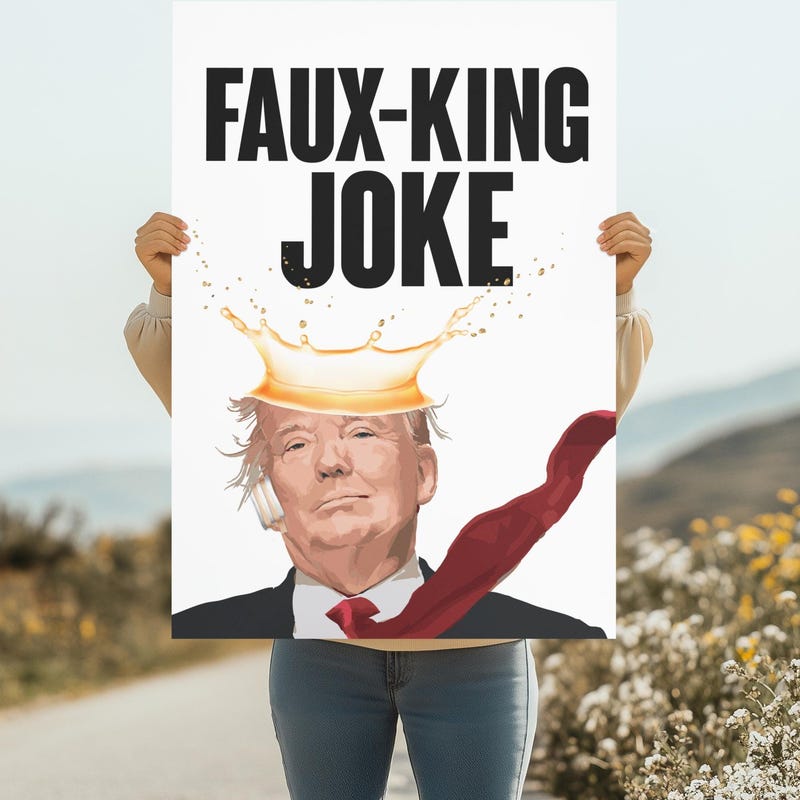 No Kings Protest Signs - Etsy