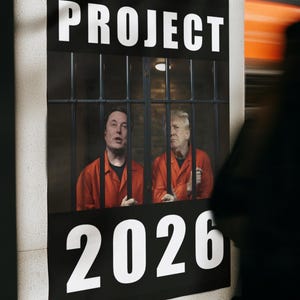 Project 2026 Protest Sign: Anti-trump, Anti-elon Foam Board Poster - Etsy