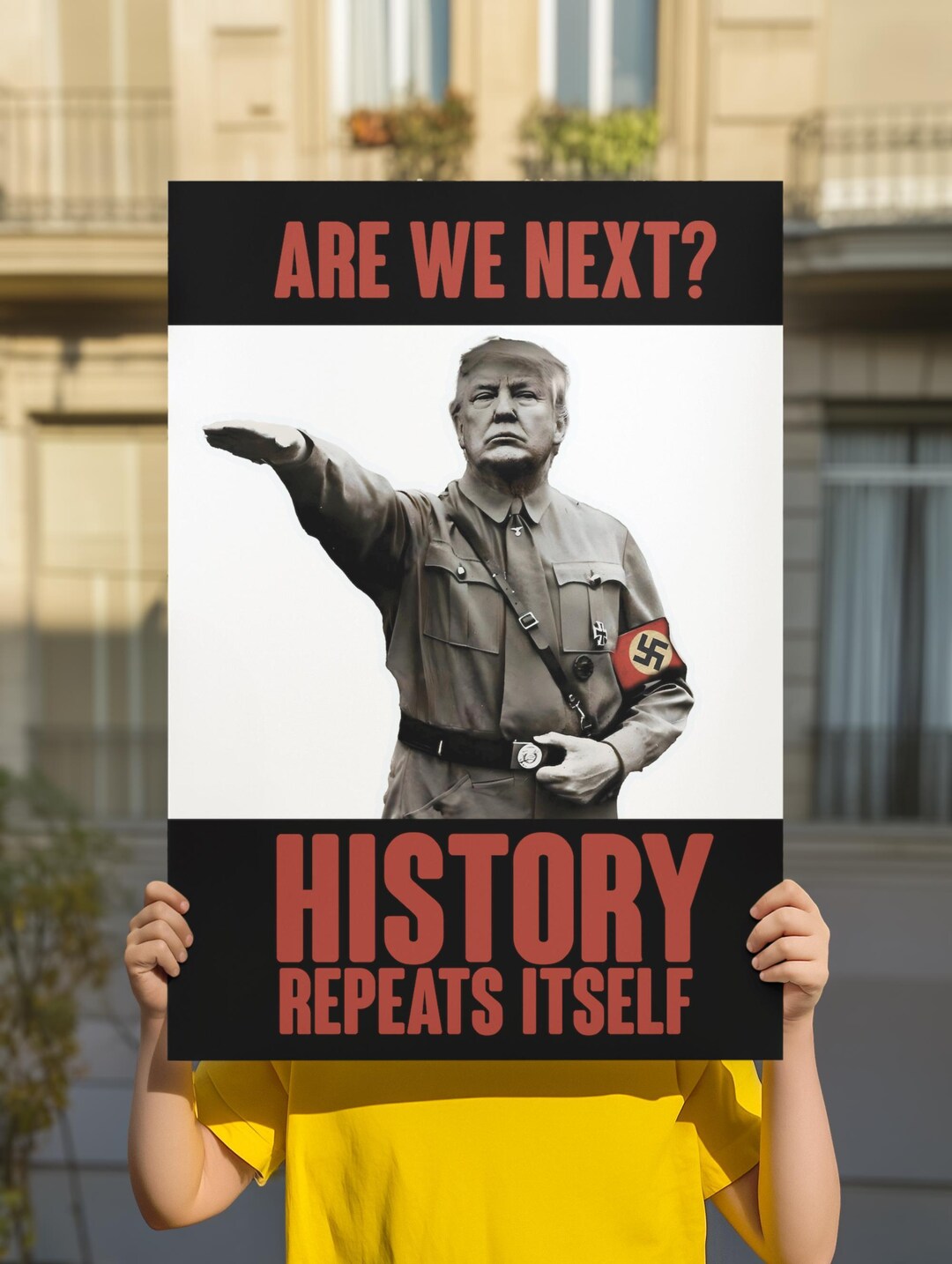 Anti Trump Protest Sign: History Repeats Itself - Activist Poster - Etsy