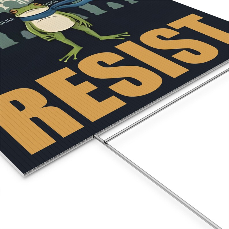 Portland Frog and ICE Protest Yard Sign: Anti Trump, Anti Ice ...