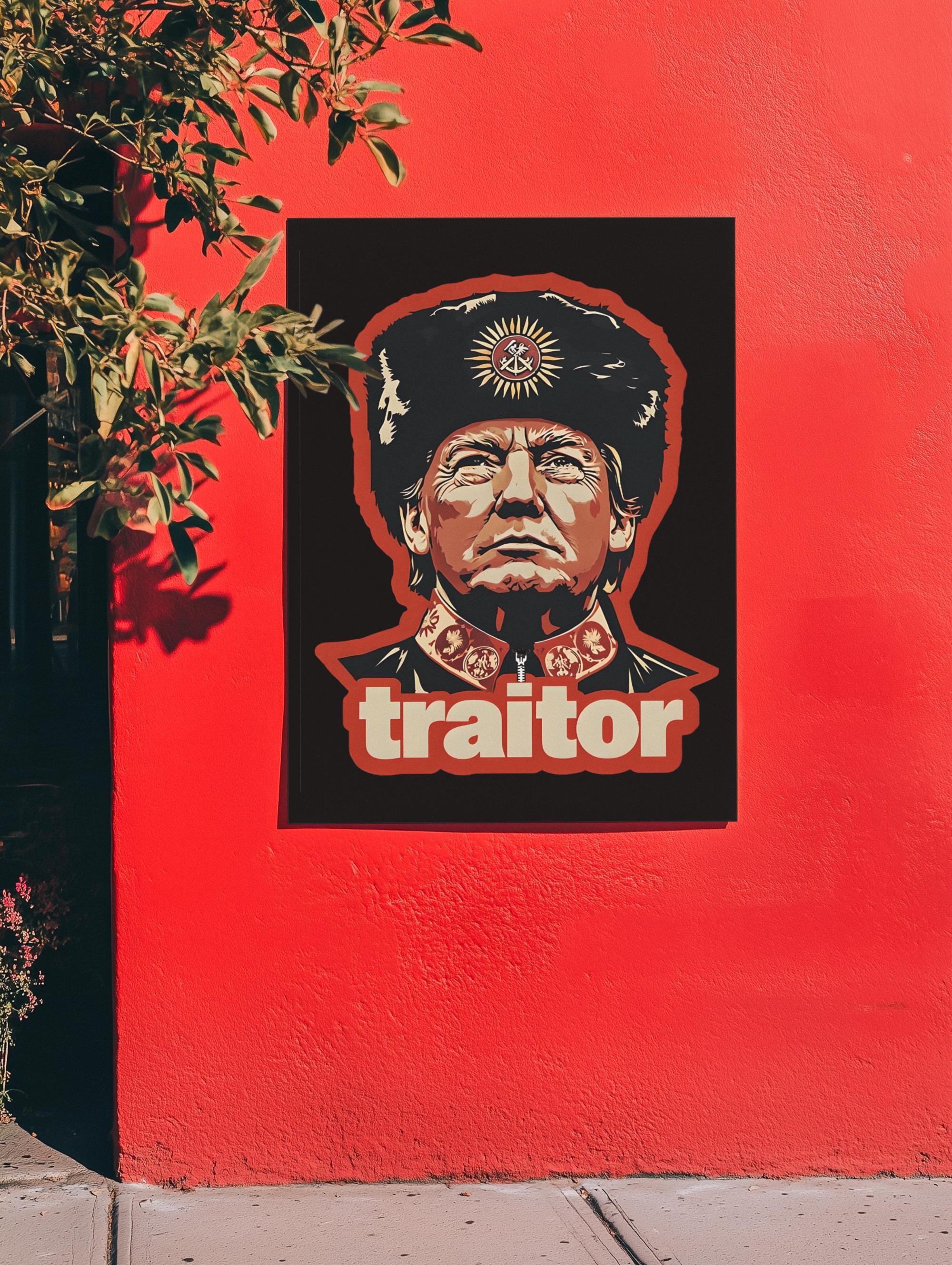 Trump Traitor Protest Sign: Political Activist Poster - Etsy