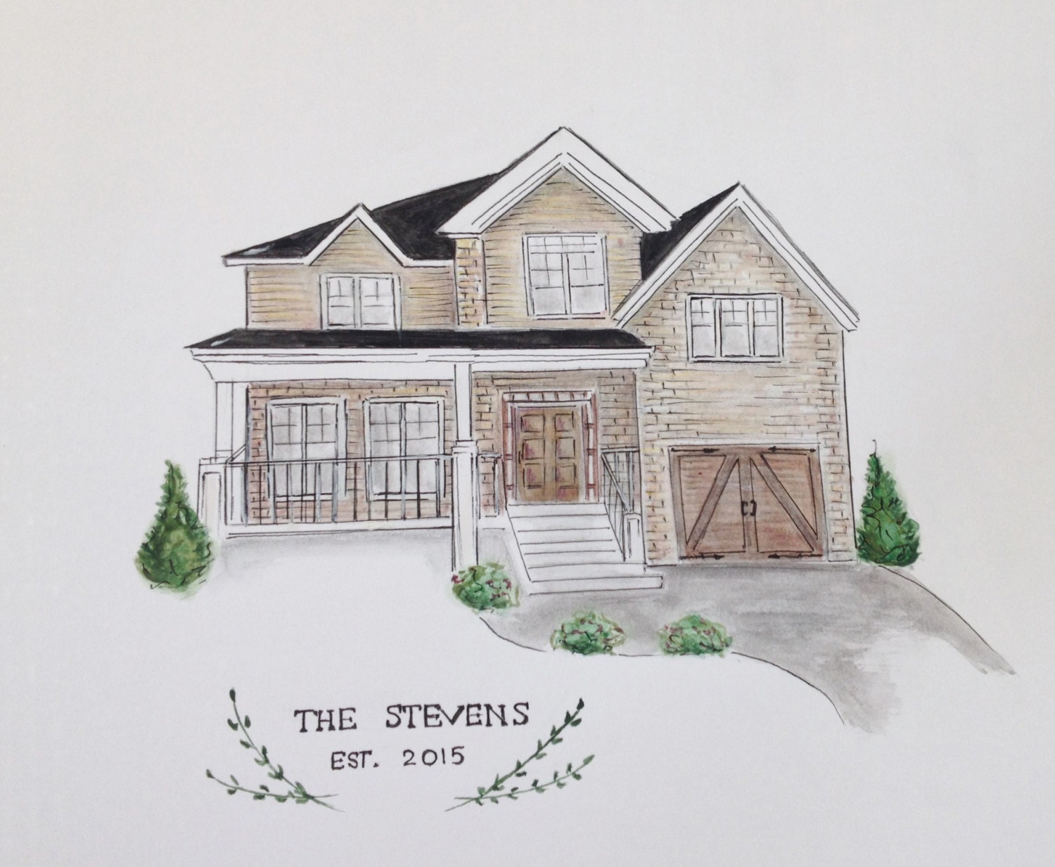 Art & Collectibles Digital Prints Digital Custom Home Drawing etna.com.pe