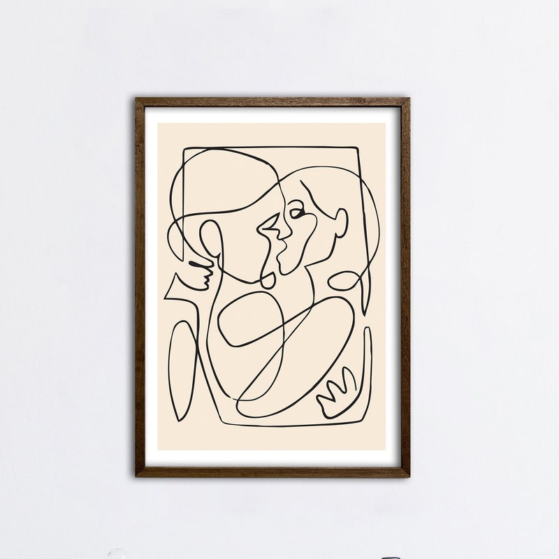 Picasso Line Drawing - Etsy