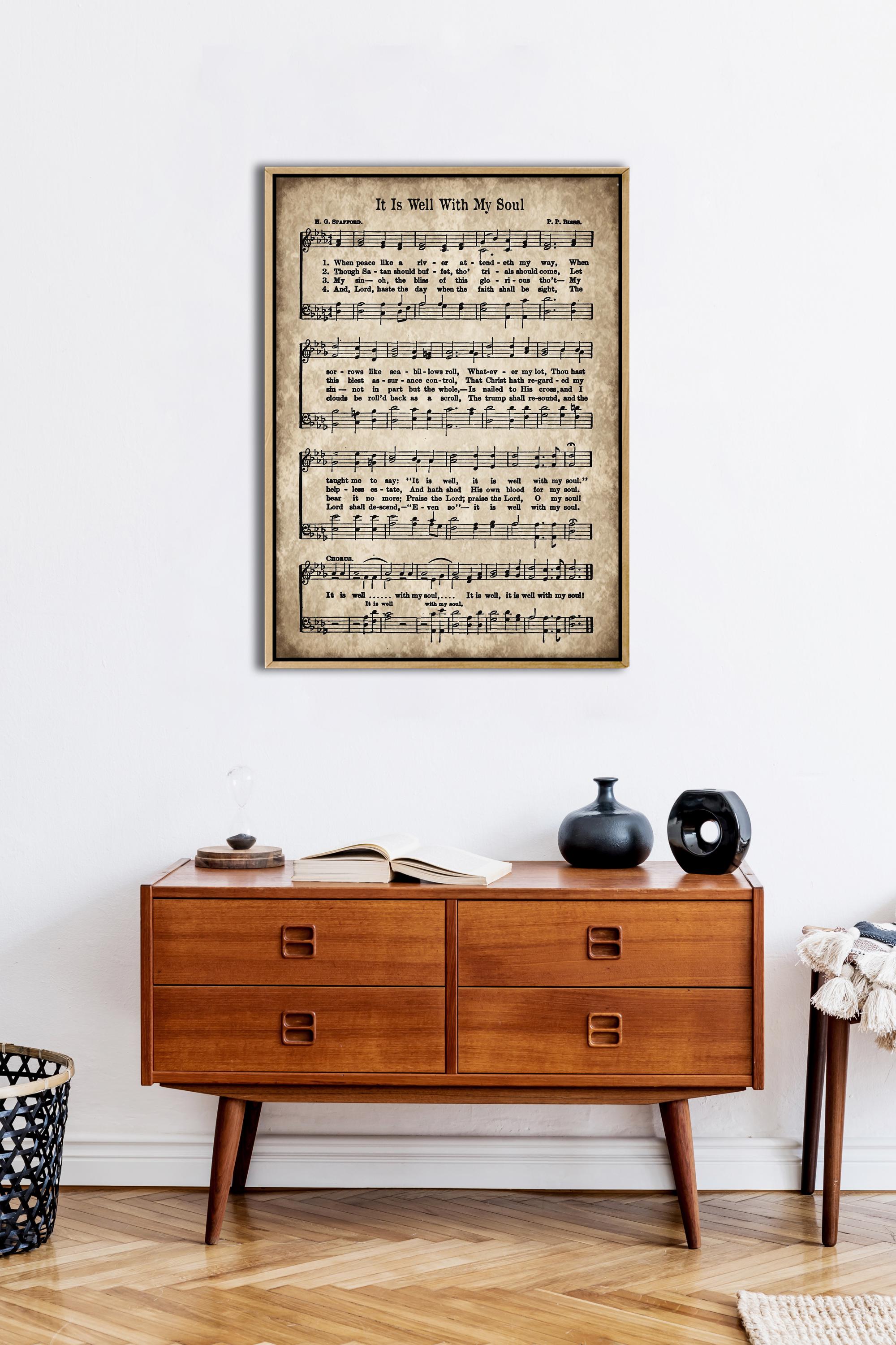 It is Well With My Soul Print,vintage Sheet Music,hymn Vintage Song ...