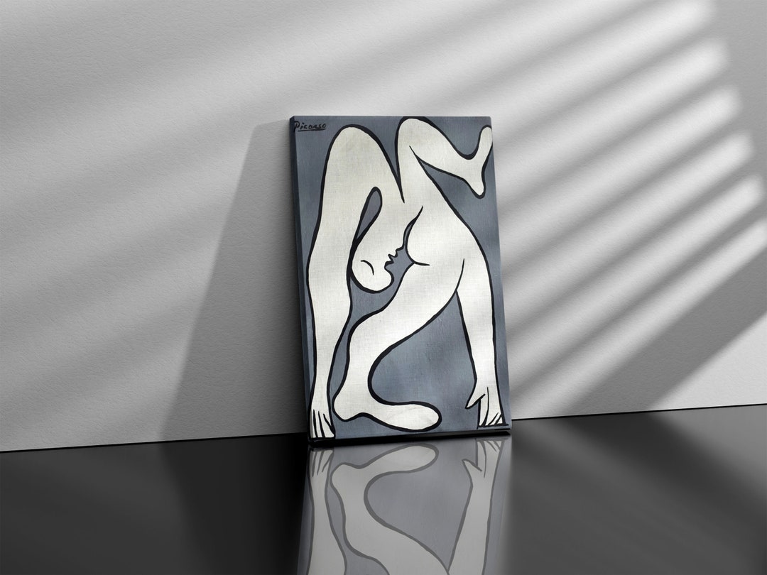 Framed Picasso Acrobat Poster,modern Wall Gallery, Monochrome, Abstract ...