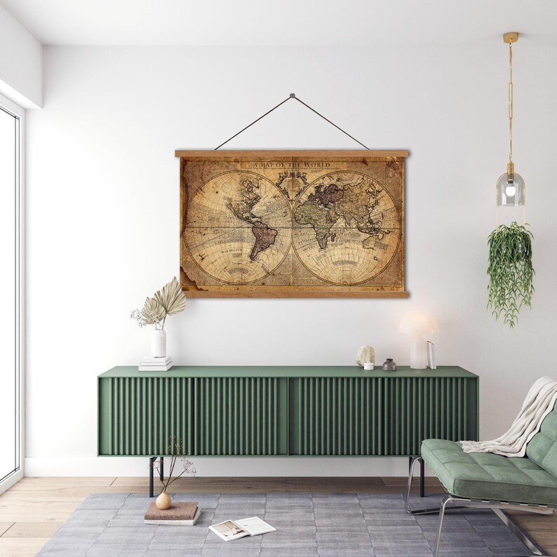 Old World Map, Vintage World Map Canvas Art, Old World Map Art Canvas ...