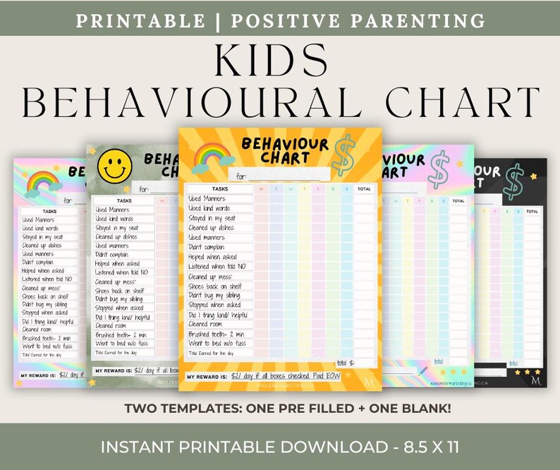 Kids Accountability Tool for Good Behavior | Kids Fun Behavior Reward ...