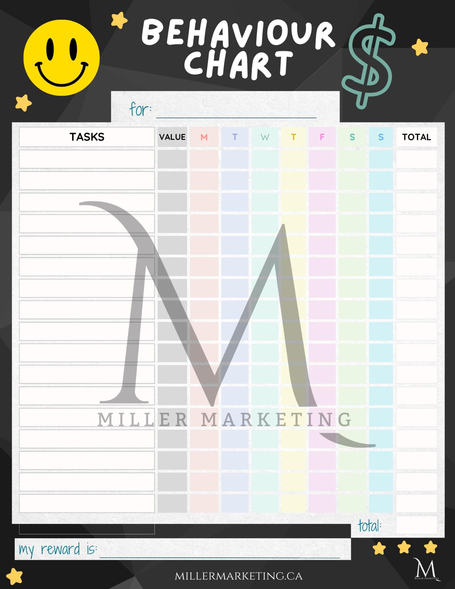 Kids Accountability Tool for Good Behavior | Kids Fun Behavior Reward ...