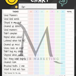 Kids Accountability Tool for Good Behavior | Kids Fun Behavior Reward ...