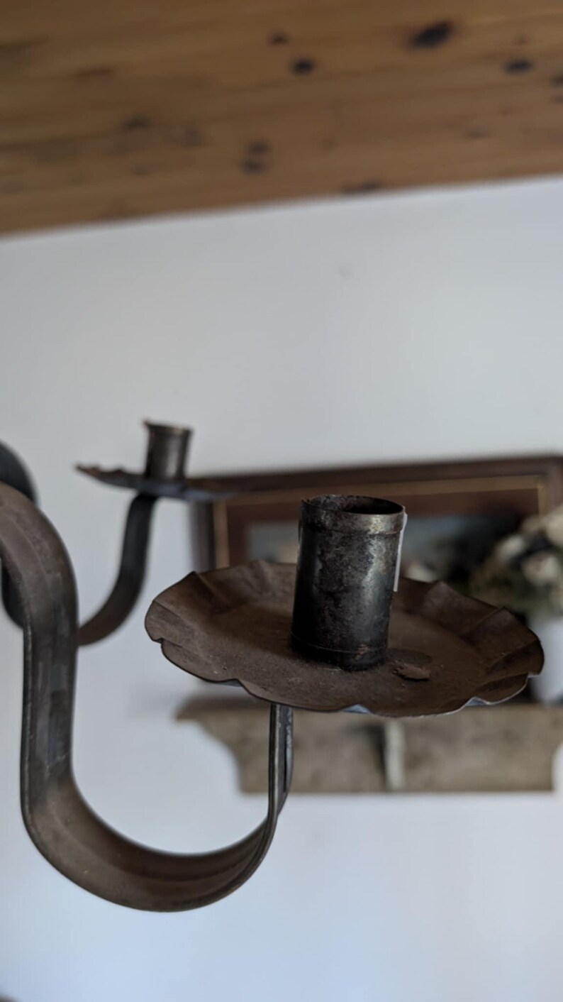 Antique Late 19th Early 20th Century Tin Punch Six Arm Colonial ...