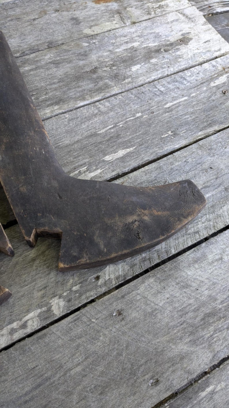 Antique Advertising Wooden Shoes From the 19th Century Boot and Shoe ...