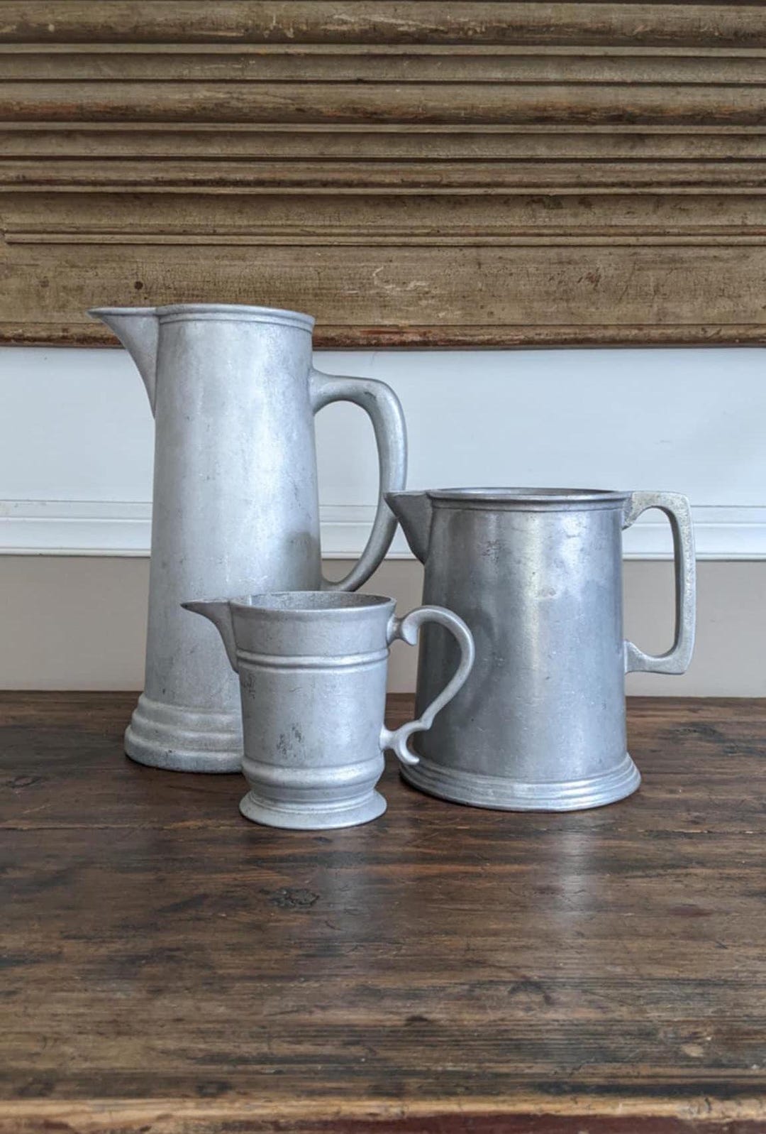Vintage Pewter Pitcher Set of 3, Wilton Pewter, USA, Colombian PA ...