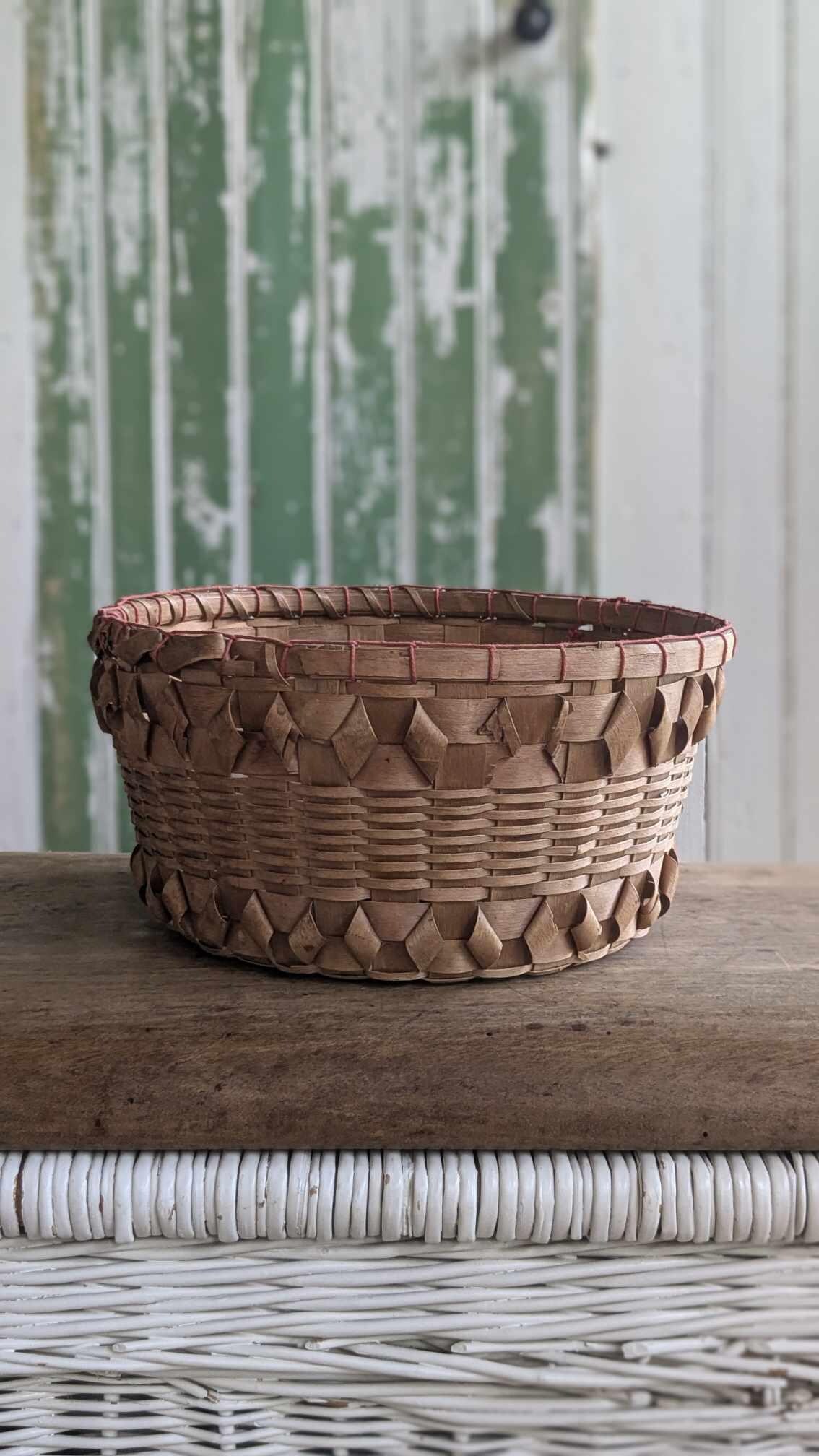 Antique Early 20th Century Native American ''micmacs'' Basket From ...