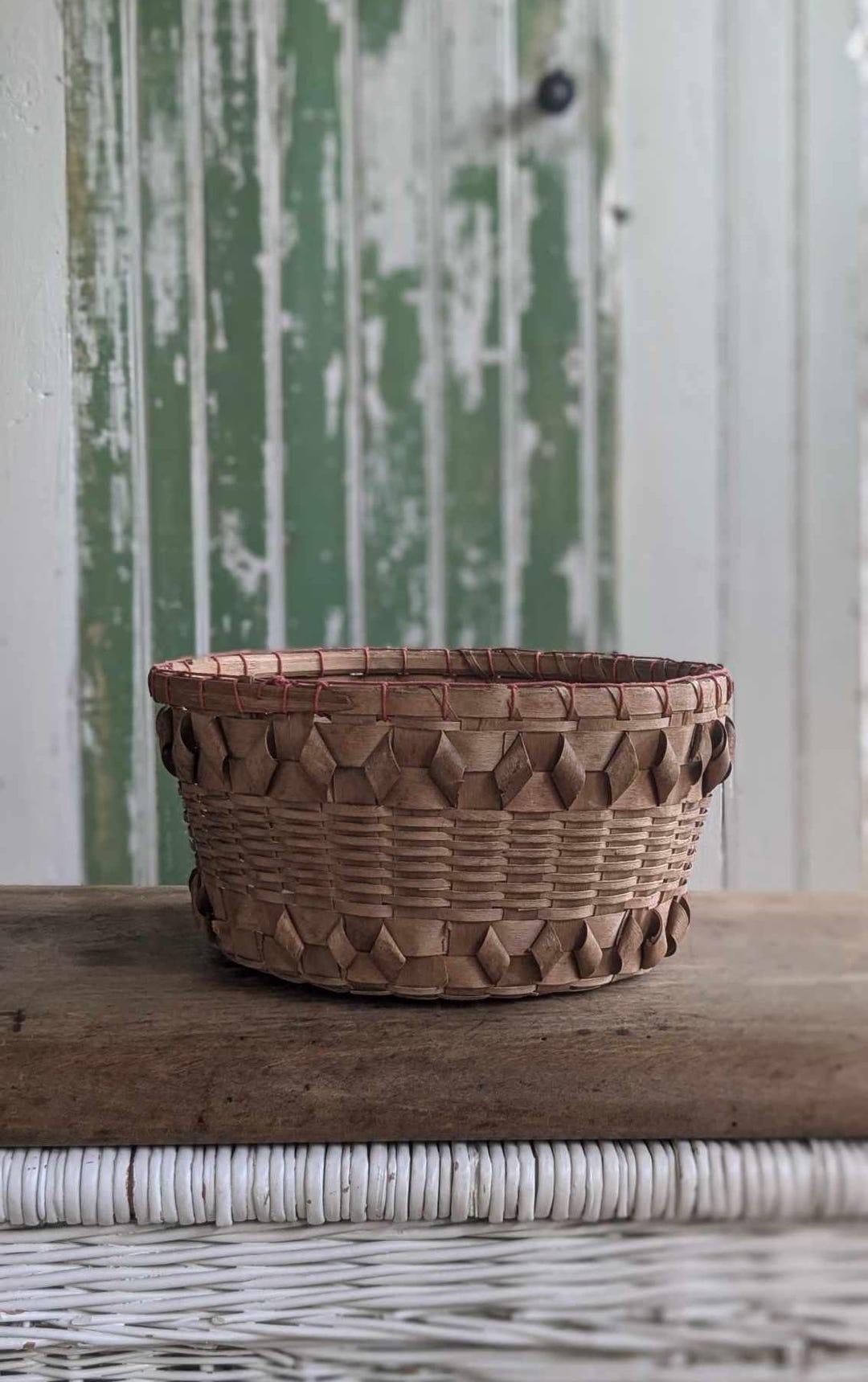 Antique Early 20th Century Native American ''micmacs'' Basket From ...