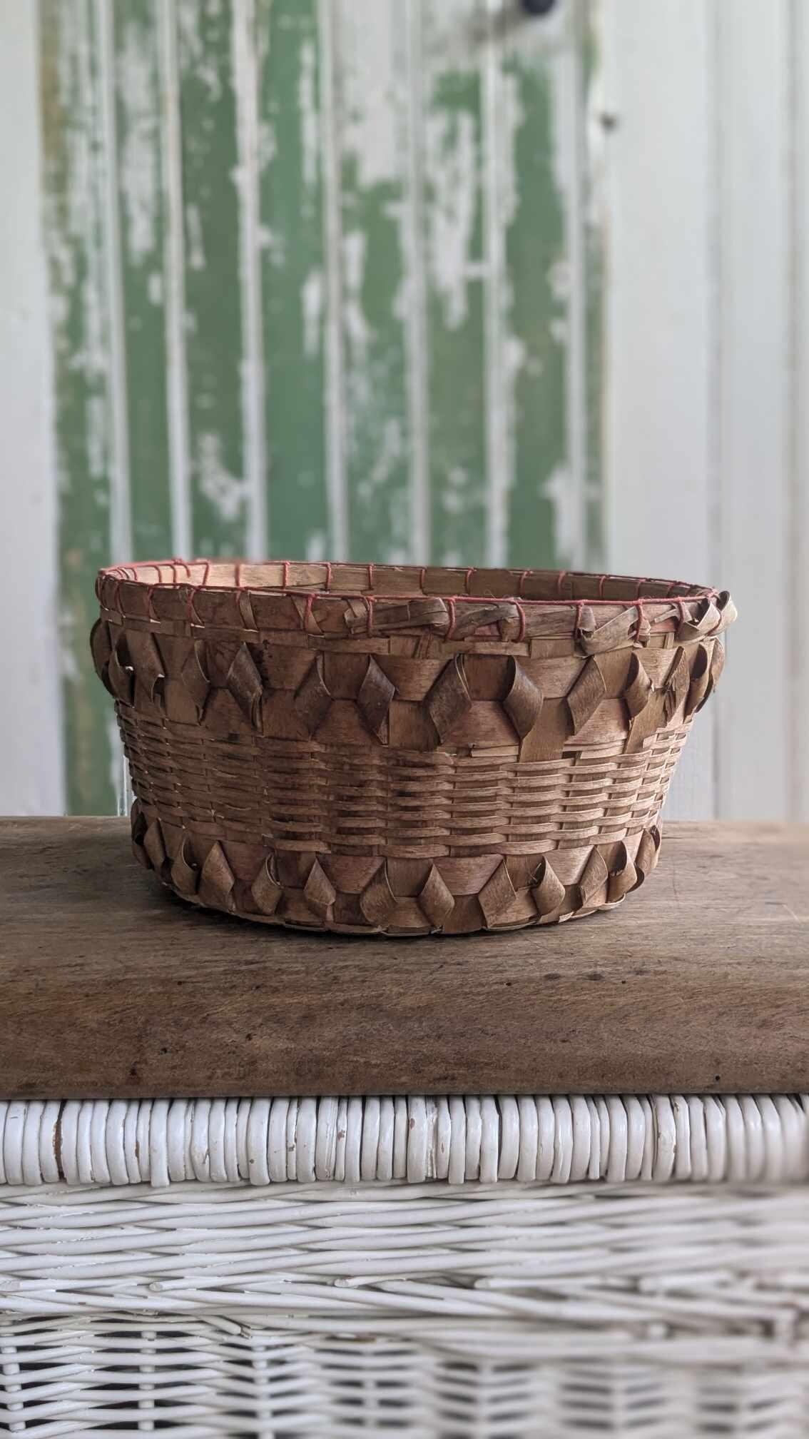 Antique Early 20th Century Native American ''micmacs'' Basket From ...