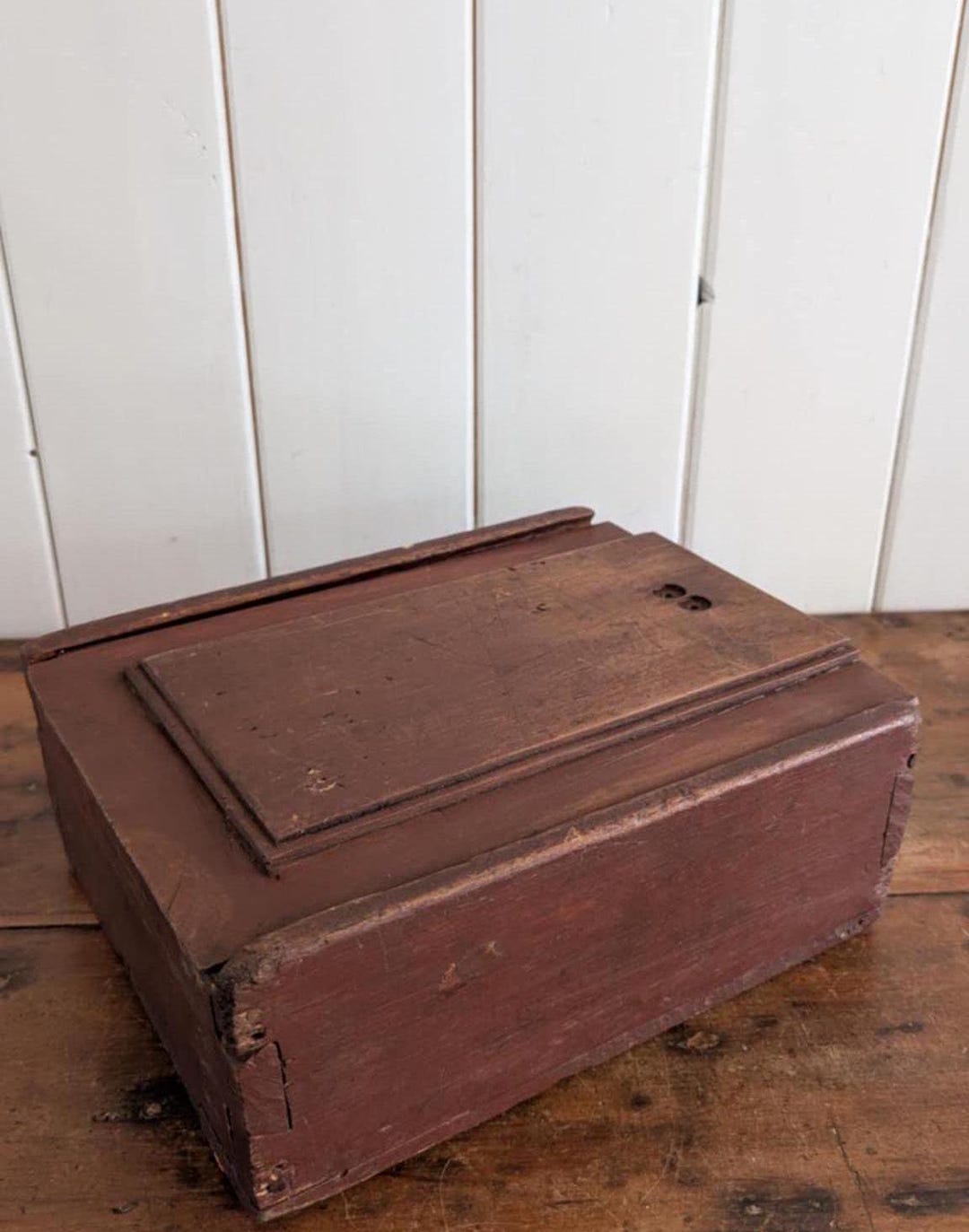 Antique 19th Century Quebec Candle Box, Louis XIII Style, Dovetailed ...