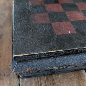 Antique 19th Century Folding Boxwood Portable Checkerboard RARE Old ...