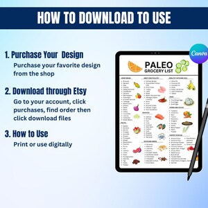 Paleo Grocery List, Paleo Diet Plan, Paleo Food Chart, Paleo Food ...