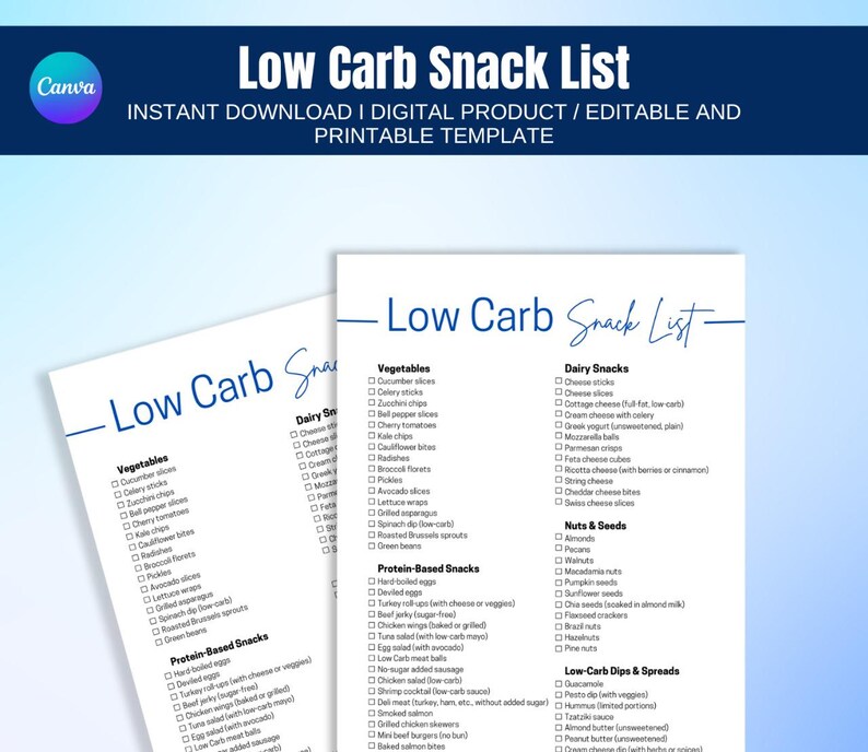 Low Carb Food List, Carb Control Food List, Keto Food List, Diet ...
