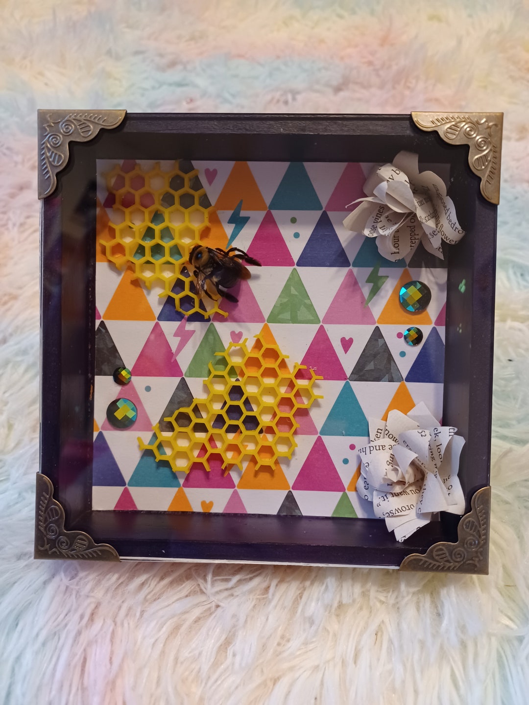Bee Shadow Box - Etsy