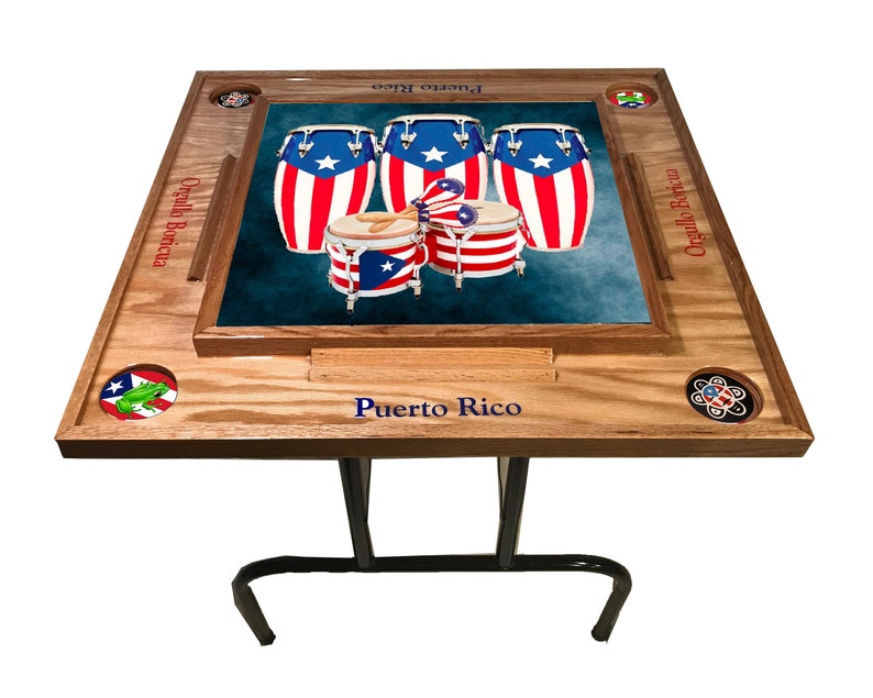 Puerto Rico Domino Table -congas Full - Etsy
