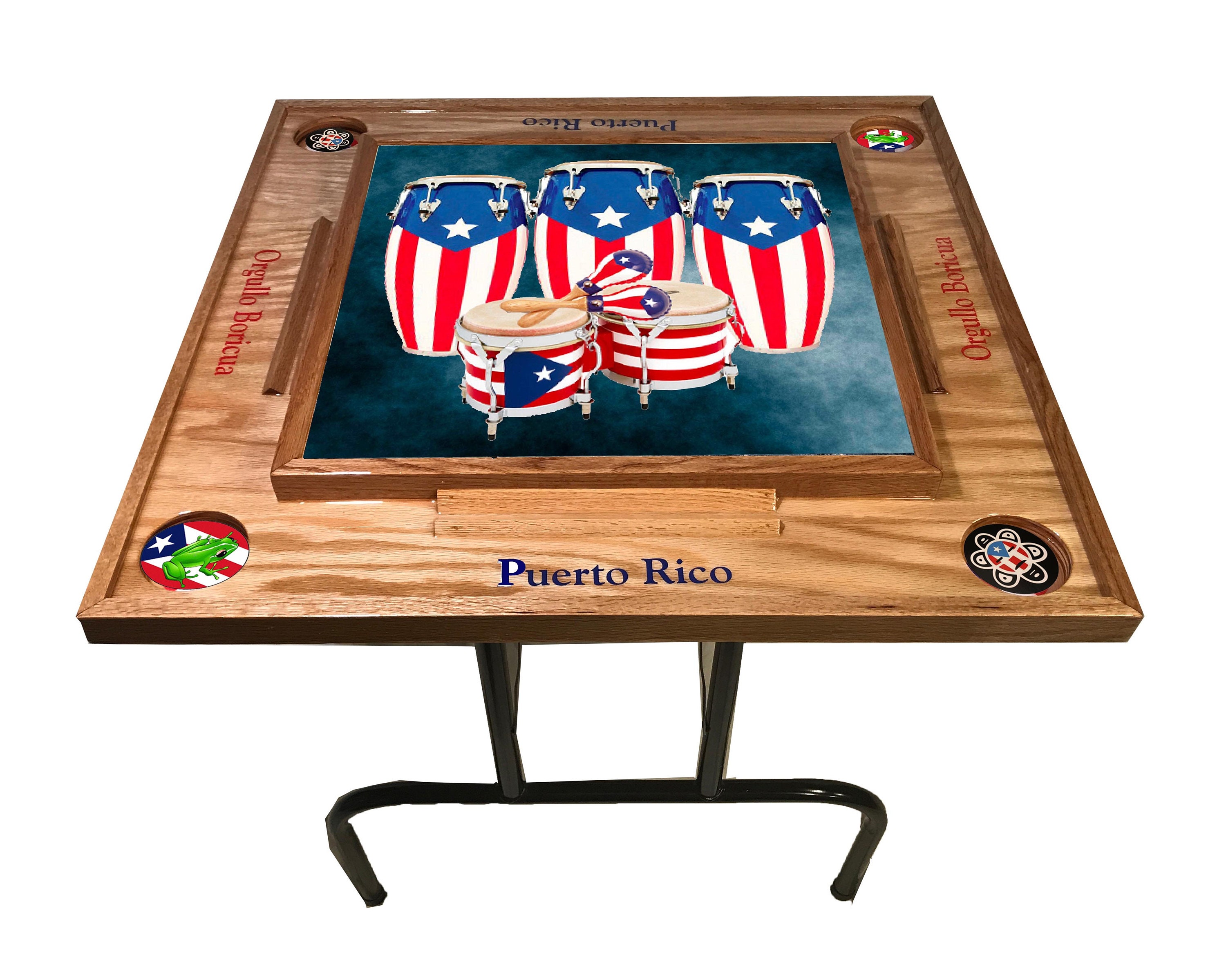 Puerto Rico Domino Table congas Full - Etsy