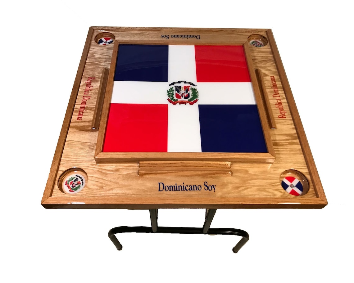 Dominican Republic Flag Domino Table Full - Etsy