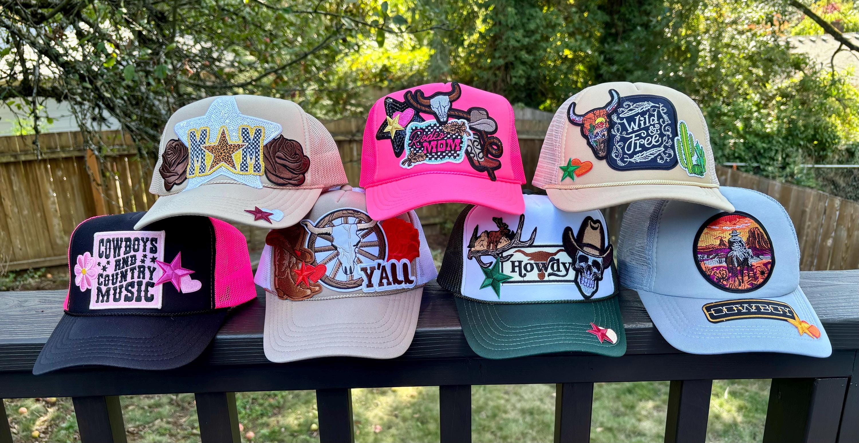 Country Western Trucker Hats - Etsy
