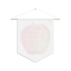 Alphabet Pennant, Watercolor Apple, Classroom Decor - Etsy