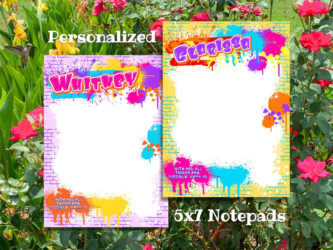 80s Personalized Graffiti Notepad, 80s Babies Birthday Gift, 90s Retro ...