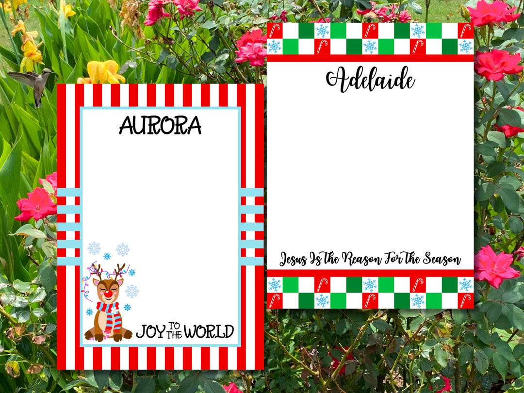 Christmas Notepads Personalized, Snowman Reindeer Notepad, Personalize ...