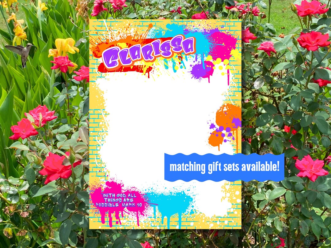 80s Personalized Graffiti Notepad, Nostalgia Gift, 80s Nostalgia, 90s ...