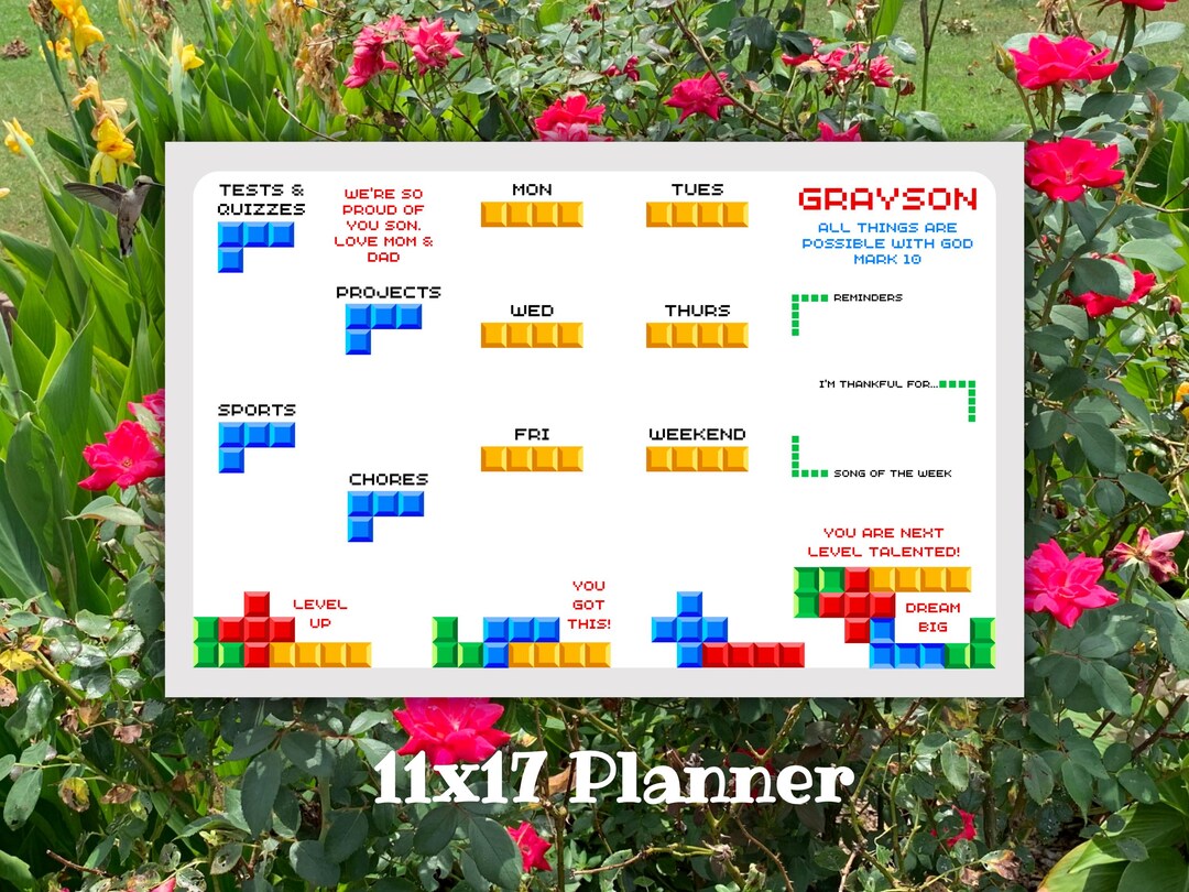 Video Game Planner, Gamer Birthday Gift, Retro 80s Arcade Gifts, Boys ...