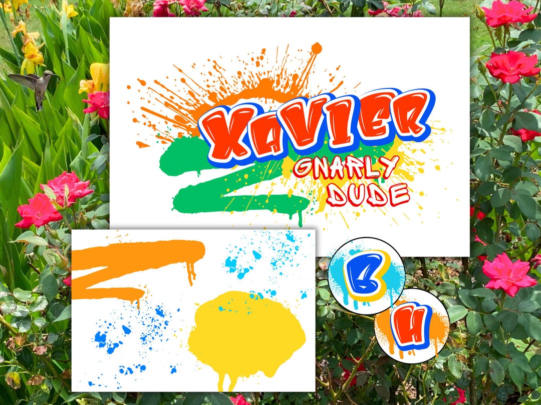 80s Graffiti Stationery Set, 1980s Personalized Notecards, 80s ...