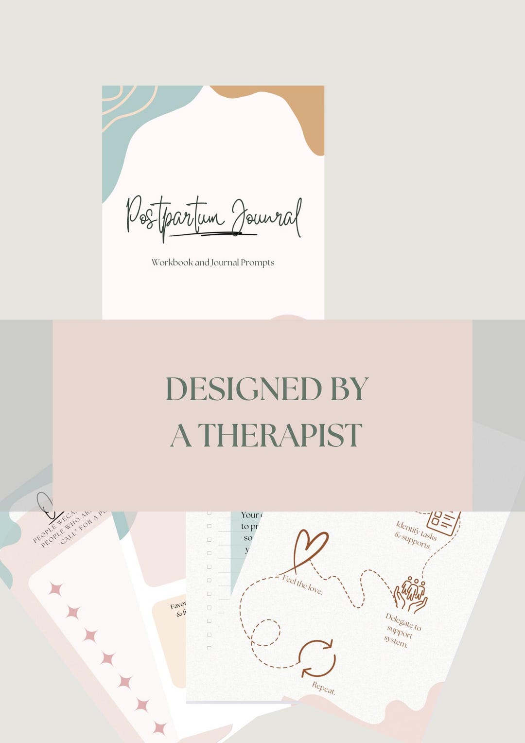 Postpartum Planning, Postpartum Journal Pages, Fourth Trimester Care ...