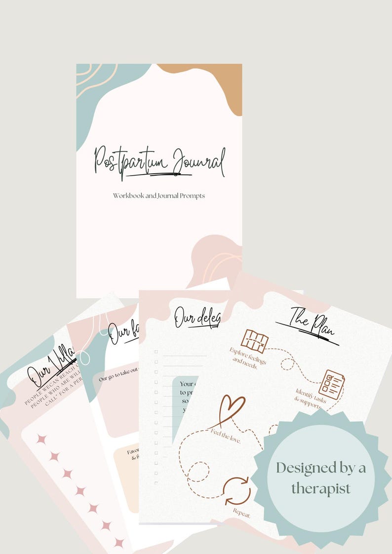 Postpartum Planning and Journal Pages - Etsy