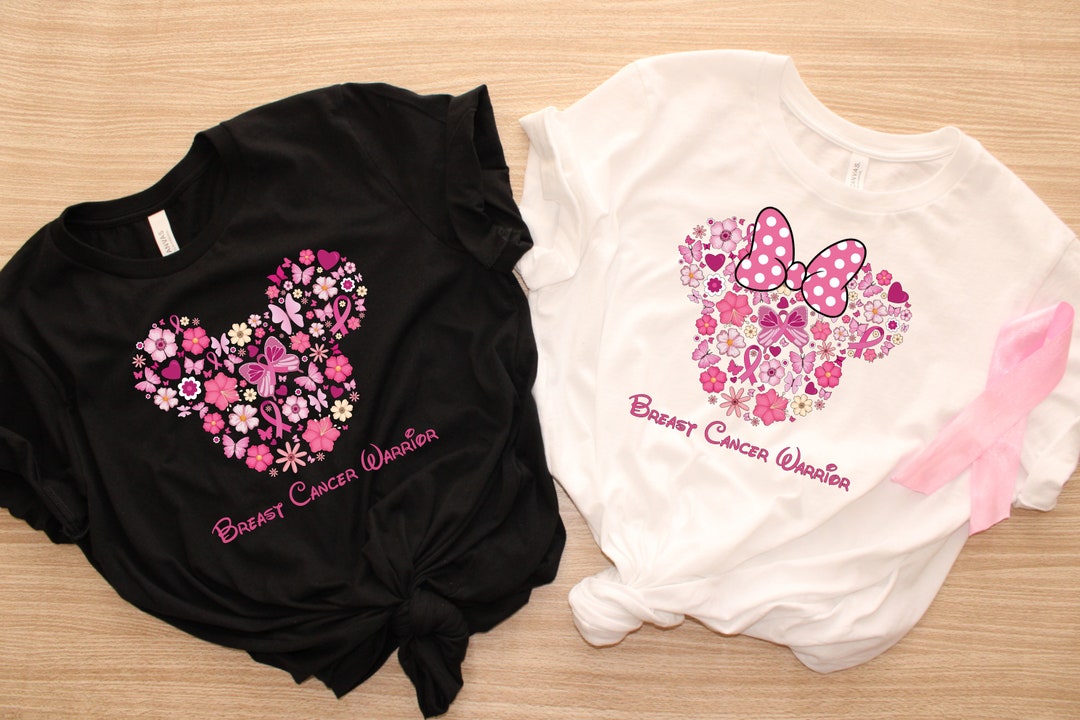 Disney Breast Cancer Tshirt, Breast Cancer Warrior Minnie Shirt, Cancer ...
