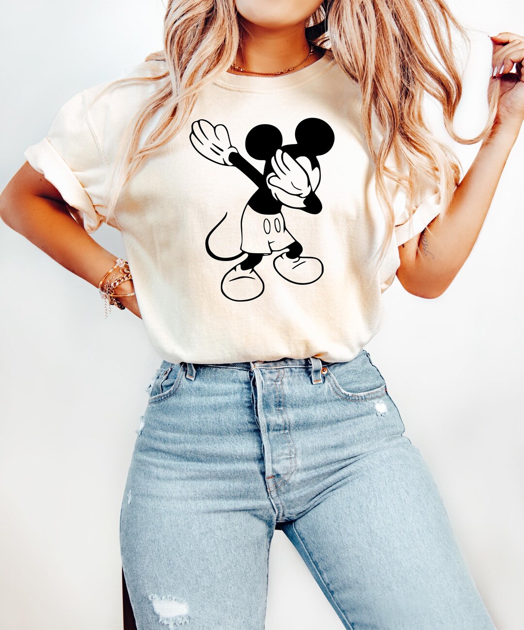 Disney Mickey Dabbing Shirt, Funny Disney T-shirt,family Matching Tee ...