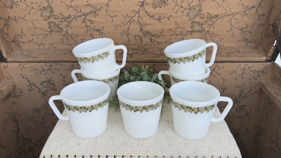 PYREX Crazy Daisy Blossom Spring Coffee Mugs Set of 7-free Shipping - Etsy