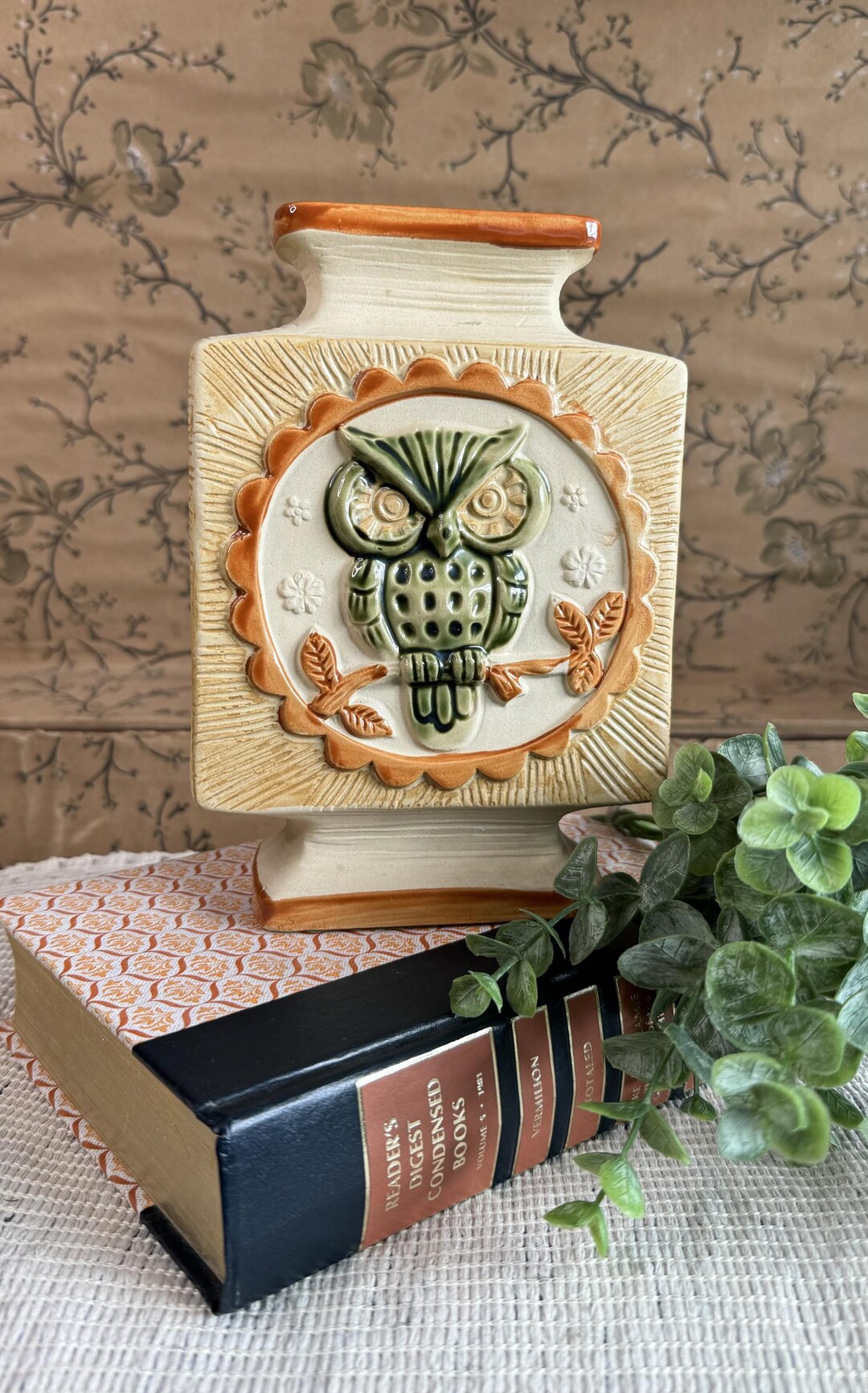 Vintage MCM Owl Ceramic Japan Vase FREE SHIPPING - Etsy