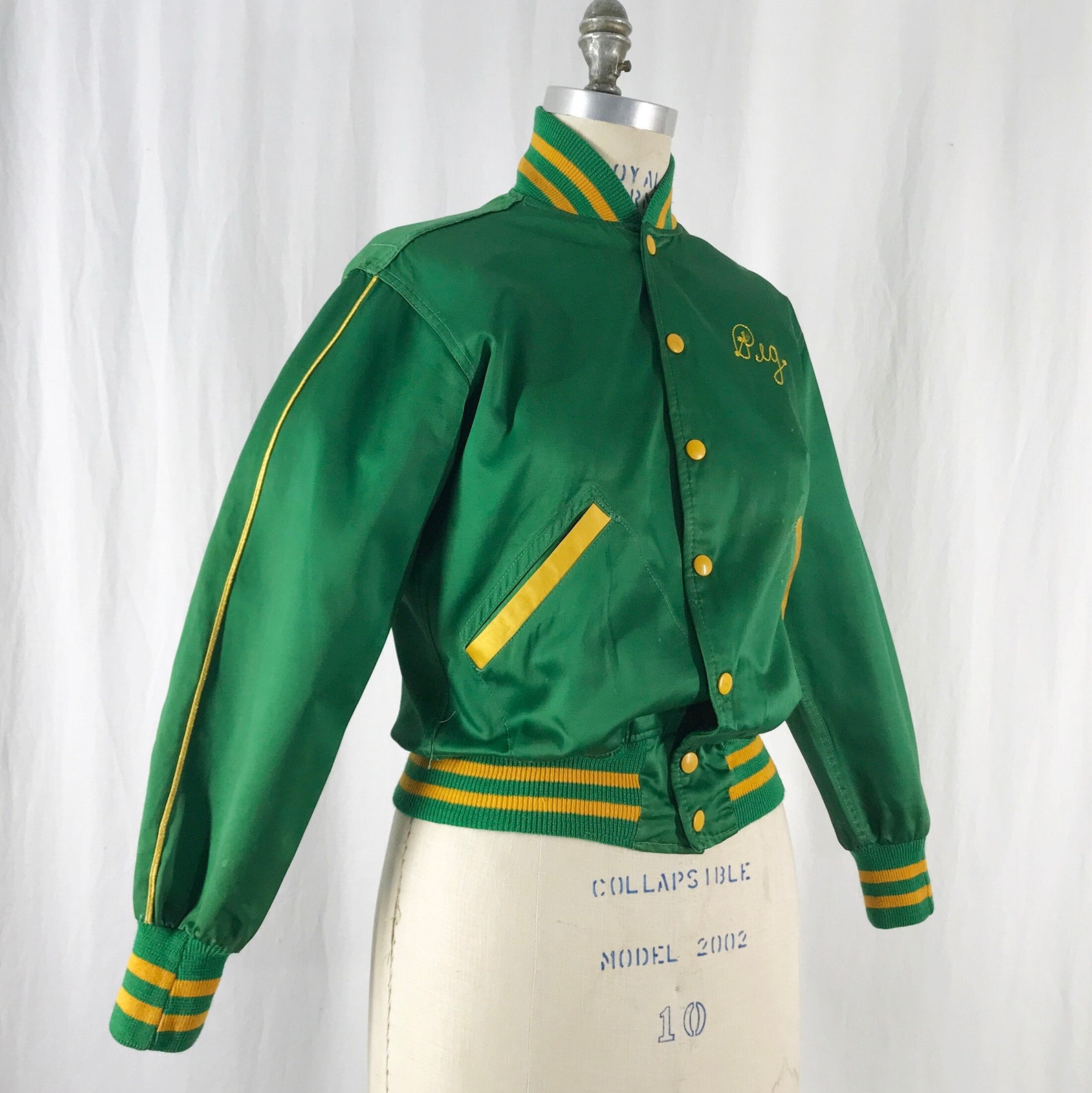 Vintage 60s Club Jacket Athletic Bomber Chain Stitched Crusaders New ...