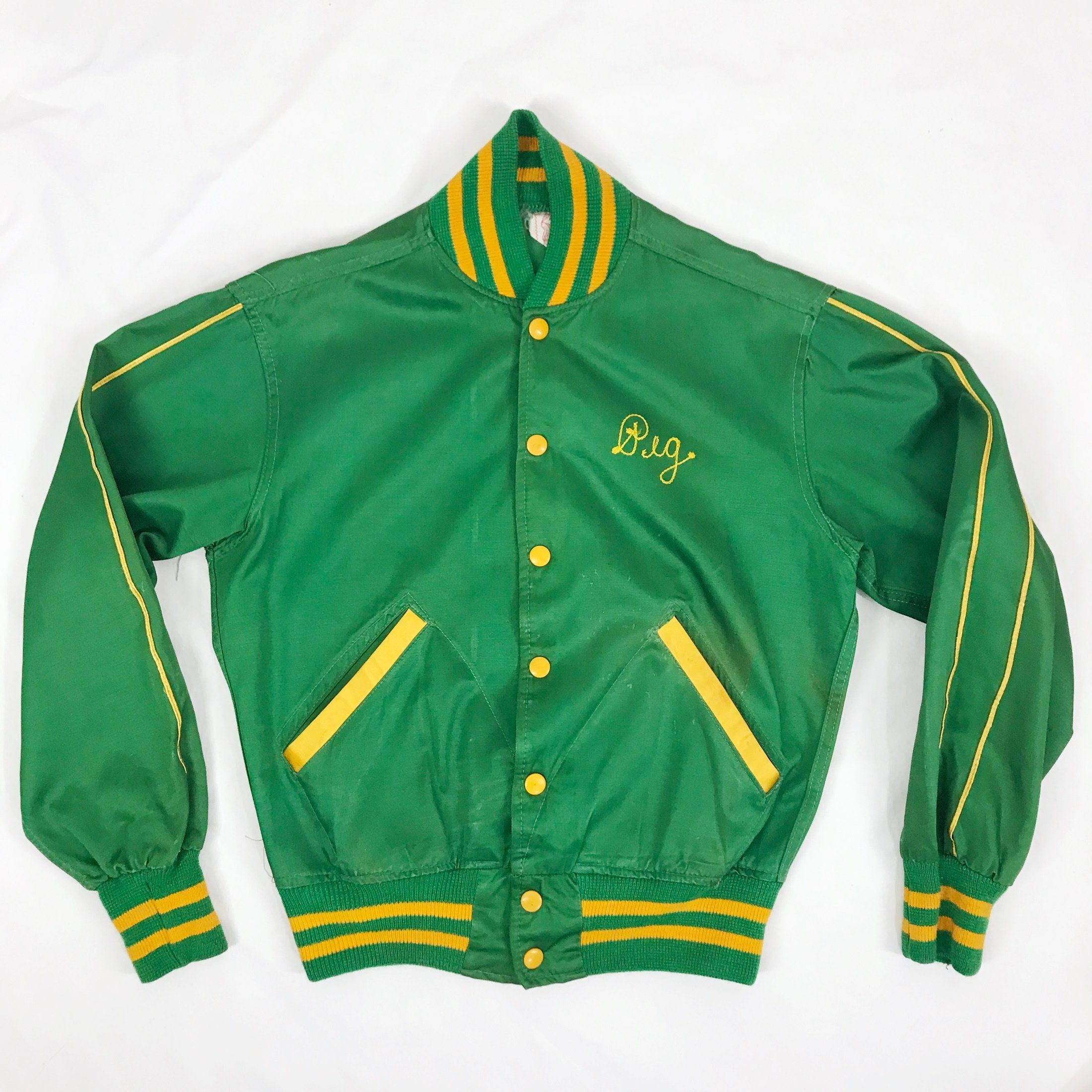 Vintage 60s Club Jacket Athletic Bomber Chain Stitched Crusaders New ...