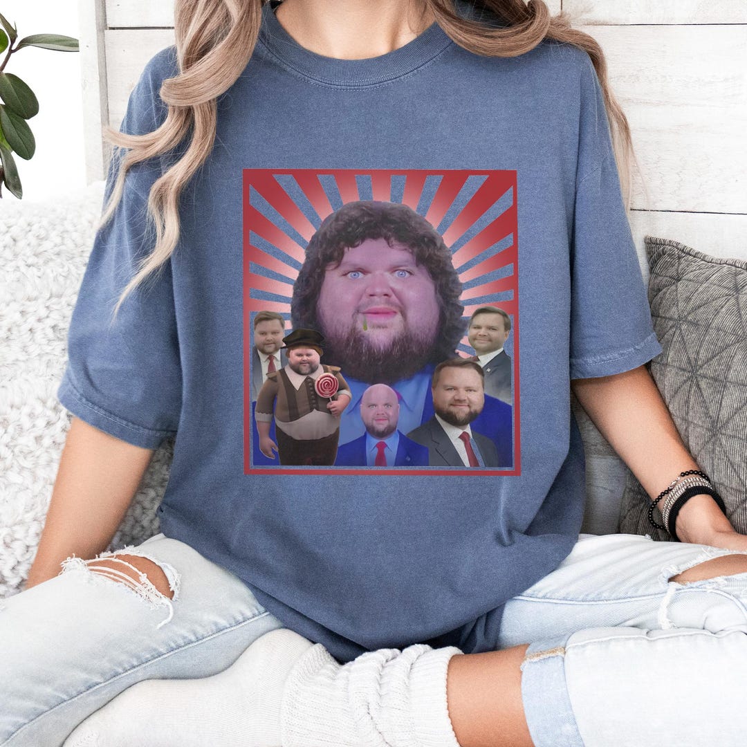 JD Vance Tshirt - Funny Meme T-shirt, Vice President Shirt, Face App ...